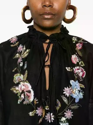 Valentino Garavani Floral Embroidered Dress