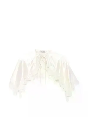 Alberta Ferretti Lace Jacket - Neutrals