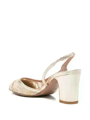FESTA MILANO Lace Slingback Sandals