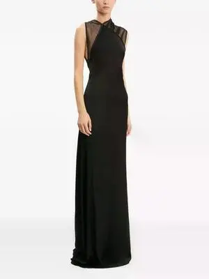 Victoria Beckham Gown With Mesh Detail