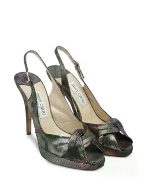 JIMMY CHOO Peep-toe Slingback Pumps