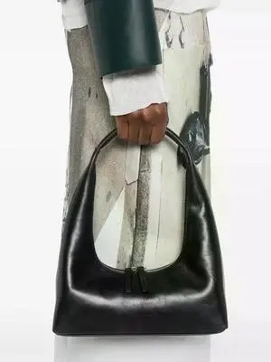 MARGESHERWOOD Zip-up Shoulder Bag - Black