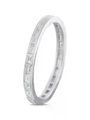LB EXCLUSIVE Diamond Eternity Band Ring - Silver