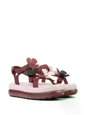 Camper Pelotas Flota Flower-appliqué Sandals - Red