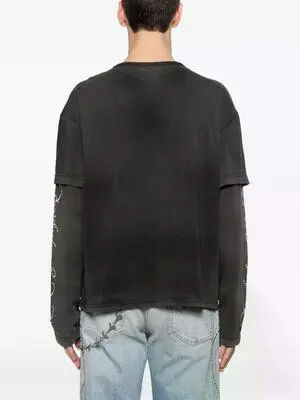 ERCOLE STUDIO Graphic-print Long-sleeve T-shirt