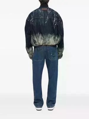 FENG CHEN WANG Gradient Distressed-effect Denim Jacket