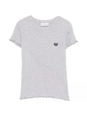 Maison Labiche Logo-patch Ruffled T-shirt