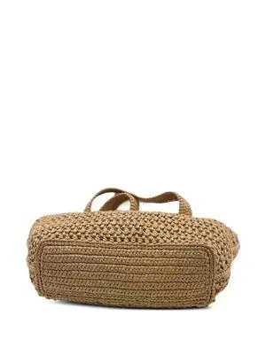 TOD'S Crochet Raffia Shopper
