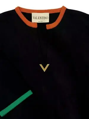 Valentino Garavani Vgold Wool Sweater - Black