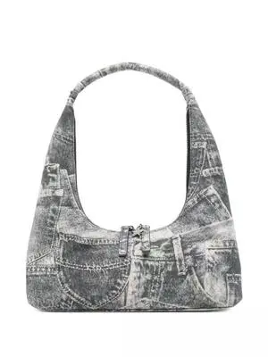 MARGESHERWOOD Printed Charm-detail Shoulder Bag - Grey