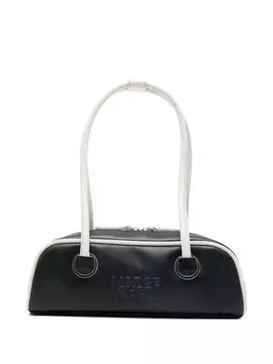 MARGESHERWOOD Crinkle Top Handle Tote Bag - Black