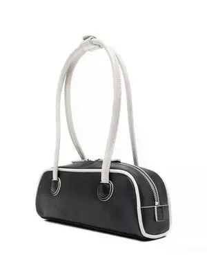 MARGESHERWOOD Crinkle Top Handle Tote Bag - Black