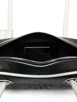 MARGESHERWOOD Crinkle Top Handle Tote Bag - Black