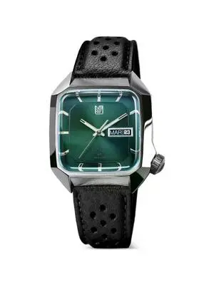 MARCH LA.B Am2 Electric Forest 39mm Perforated-strap Watch - Green