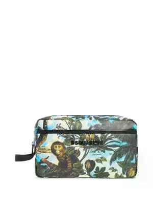 Dsquared2 Printed Wash Bag - Neutrals