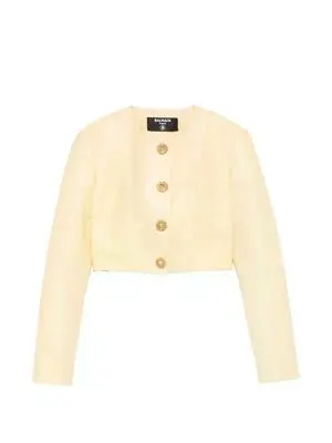 Balmain Button-front Cropped Jacket