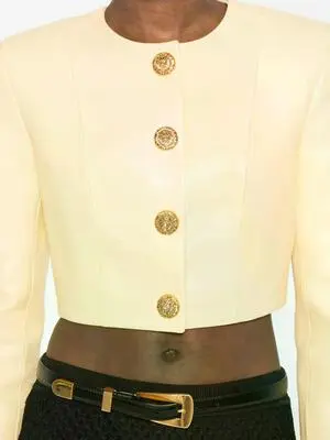 Balmain Button-front Cropped Jacket
