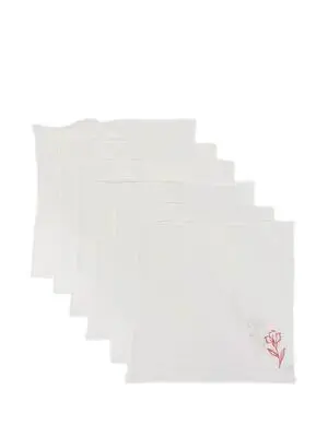 BAMBAH Camilla Napkins - White