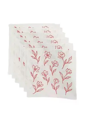 BAMBAH Camilla Napkins - White