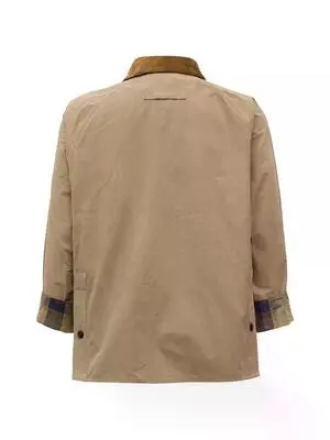 Barbour Pocket Jacket With Corduroy Collar - Neutrals