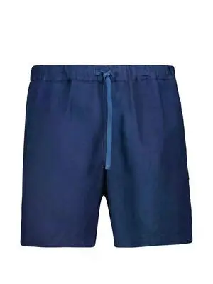 120% Lino Drawstring-fastening Shorts