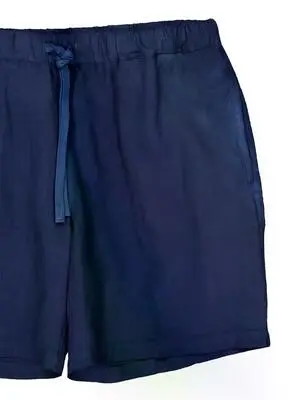 120% Lino Drawstring-fastening Shorts