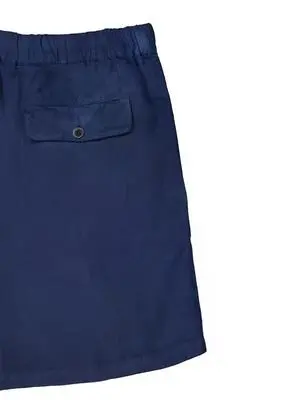 120% Lino Drawstring-fastening Shorts