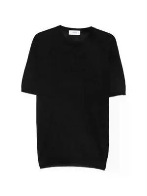 LARDINI Short-sleeve Knitted T-shirt