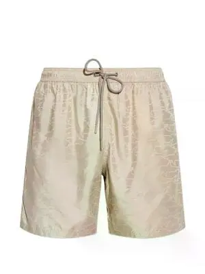 Paul & Shark Pattern Swim Shorts - Neutrals