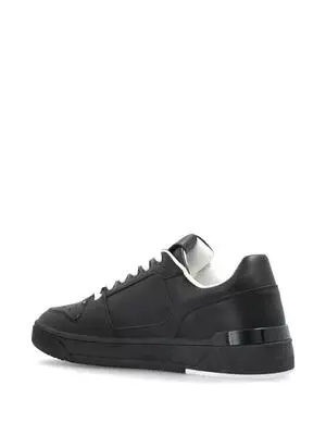 Versace Logo-print Leather Sneakers