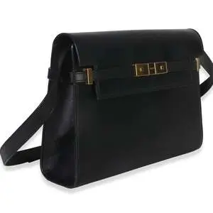 Saint Laurent Calfskin Manhattan Shoulder Bag - Black