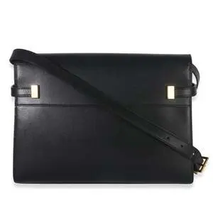 Saint Laurent Calfskin Manhattan Shoulder Bag - Black