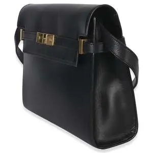 Saint Laurent Calfskin Manhattan Shoulder Bag - Black