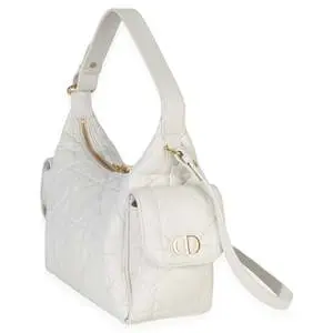 Dior Latte Lambskin Macrocannage D-dream Bag