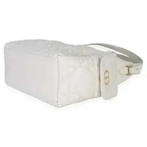 Dior Latte Lambskin Macrocannage D-dream Bag