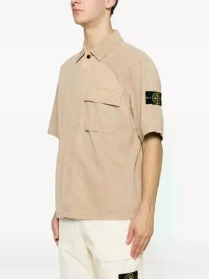 Stone Island Chest-pocket Short-sleeve Shirt