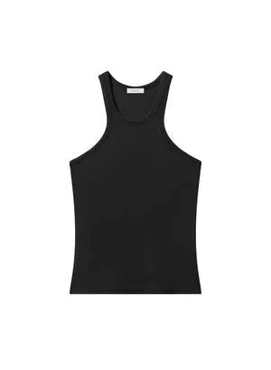 A.L.C. Dean Racerback Rib Knit Tank - Black