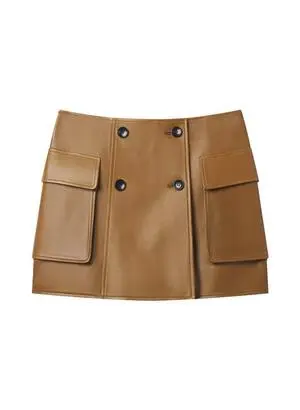 A.L.C. Demi Leather Mini Skirt