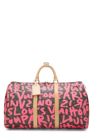 LOUIS VUITTON Stephen Sprouse X Monogram Graffiti Keepall 50 - White