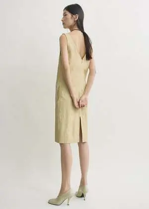 TOTEME Crinkled Leather Dress