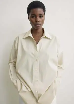 TOTEME Classic Tumbled Shirt - Creme