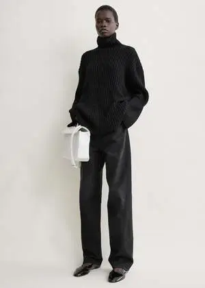 TOTEME Whipstitch Knit Top - Black