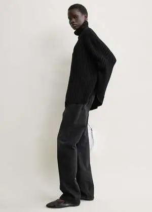 TOTEME Whipstitch Knit Top - Black