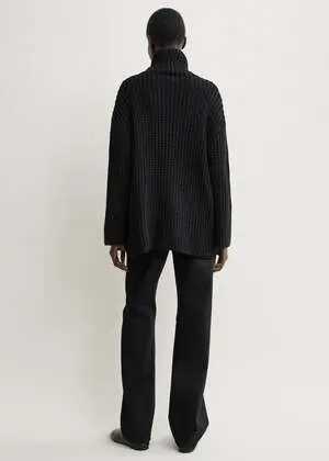 TOTEME Whipstitch Knit Top - Black