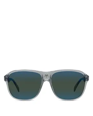 Vuarnet Legend Pilot Sunglasses 60mm - Grey / Crystal Blue