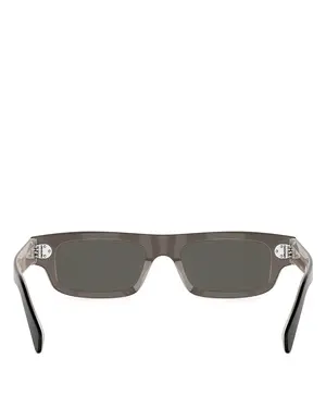 Celine 3 Dots Hd Rectangular Sunglasses, 52mm