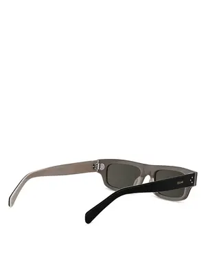 Celine 3 Dots Hd Rectangular Sunglasses, 52mm