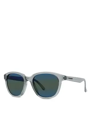Vuarnet 54mm Square Sunglasses - Grey / Mirrored Crystal Blue
