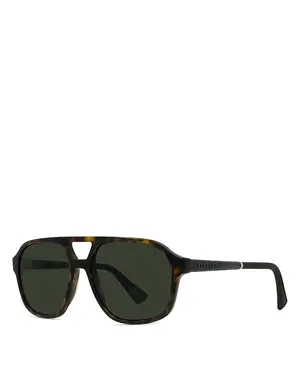 Vuarnet 59mm Alpine Pilot Sunglasses - Black / Crystal Grey
