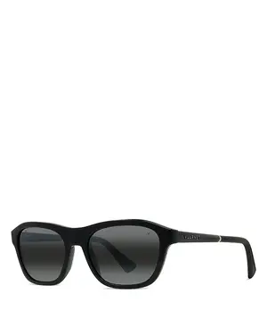 Vuarnet Lifestyle Alpine Geometric Sunglasses - Black / Mirrored Crystal Silver